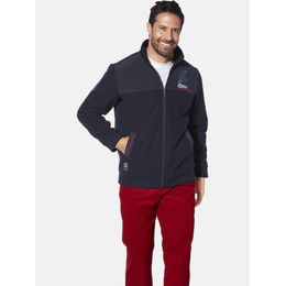 Sweatjacke Jan Vanderstorm "Sweatjacke ASPIAN", Herren, Gr. 5XL, blau (dunkelblau), Obermaterial: 100% Polyester COOLMAX PES(Coolmax)., Sweatjacken Sweatjacke