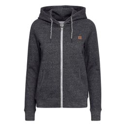 Sweatjacke oxmo "Sweatjacke OXCelia", Damen, Gr. S, schwarz, Obermaterial: 100% Baumwolle CO., Sweatjacken Sweatjacke