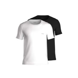 T-Shirt BOSS "T-Shirt B-TShirtRN 2P Comfort 2er Pack", Herren, Gr. 4XL, schwarz (schwarz, wei&szlig;), Obermaterial: 100% Baumwolle CO., Shirts T-Shirt