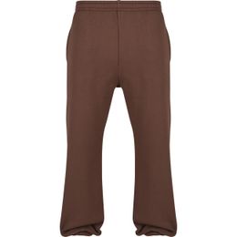 Jogginghose Urban Classics "Urban Classics Fluffy Sweatpants", Herren, Gr. M, US-Gr&ouml;&szlig;en, chocolatebraun, 70% Baumwolle, 30% Polyester, unifarben, loose fit, Hosen Jogginghose