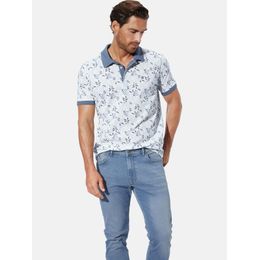 Poloshirt Babista "Poloshirt JALDOR", Herren, Gr. M, wei&szlig; (wei&szlig; gemustert), Obermaterial: 100% Baumwolle CO., Shirts