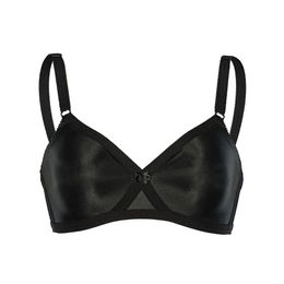 Sassa Mode Soft-BH SASSA "Soft BH mit Kreuzblende Functional Bras", Damen, Gr. 100, Cup C, schwarz, Stoff, Obermaterial: 88% Polyamid PA. 12% Elasthan EL., BHs Soft-BH
