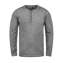 !Solid Rundhalsshirt SOLID "Rundhalsshirt SDTimur", Herren, Gr. XL, grau (mid grau), Obermaterial: 100% Baumwolle CO., Shirts Rundhalsshirt