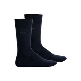 Kurzsocken BOSS "Socken Marc RS Uni CC 2er Pack", Herren, Gr. 47-50, blau (marine), Obermaterial: 98% Baumwolle CO. 2% Elasthan EL., Socken