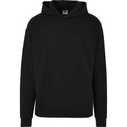 Kapuzenpullover Urban Classics "Urban Classics Herren Organic Loose Hoody", Herren, Gr. M, schwarz, 100% Baumwolle, unifarben, oversize, ohne Ausschnitt, Pullover Kapuzenpullover