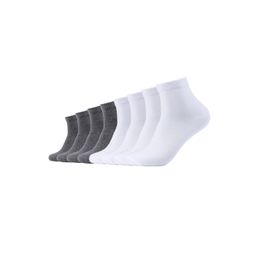 Kurzsocken s.Oliver "Socken 8er Pack", Herren, Gr. 43-46, wei&szlig; (wei&szlig;, grau), Obermaterial: 62% Baumwolle CO. 36% Polyester PES. 2% Elasthan EL., Socken