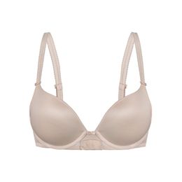 Sassa Mode Push-up-BH SASSA "Push Up BH DOTTED MESH", Damen, Gr. 70, Cup A, beige (nude), Obermaterial: 83% Polyamid PA. 17% Elasthan EL., BHs Push-up-BH