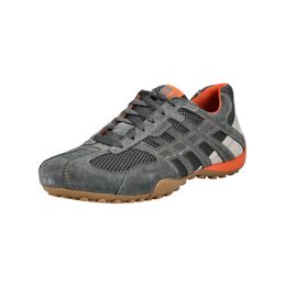 Sneaker Geox "Geox Sneaker Leder/Textil", Herren, Gr. 47, grau, Leder, Textil, Schuhe Sneaker