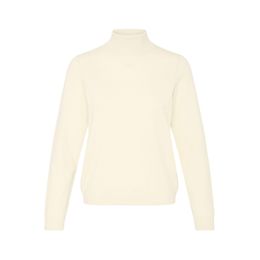 Rollkragenpullover oxmo "Rollkragenpullover OXBMMNORA ROLLNECK", Damen, Gr. L, beige (oatmeal melange), Obermaterial: 52% Viskose CV. 28% Polyester PES. 20% Polyamid PA., Pullover Rollkragenpullover