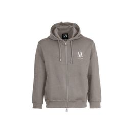 Sweatshirt Armani Exchange "Sweatjacke 1er Pack", Herren, Gr. L, beige, Obermaterial: 79% Baumwolle CO. 17% Polyester PES. 4% Elasthan EL., Sweatshirts Sweatshirt