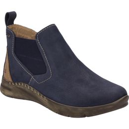 Stiefelette Josef Seibel "Conny 57, ocean-kombi", Damen, Gr. 40, blau (ocean, kombi), Obermaterial: 100% Rindsleder Leather cow., Schuhe Stiefelette