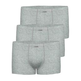 Retro Boxer Ammann "3er Pack Retro Short Day Modern / Close to you", Herren, Gr. 7, grau (cloud melange), Obermaterial: 93% Baumwolle CO. 7% Elasthan EL., Unterhosen
