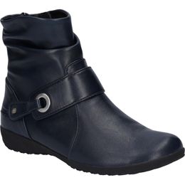 Stiefelette Josef Seibel "Naly 65, ocean", Damen, Gr. 36, blau (ocean), Obermaterial: 100% Rindsleder Leather cow., Schuhe Stiefelette