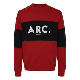 !Solid Longpullover SOLID "Sweatshirt SDCaius", Herren, Gr. XL, rot (scarlet sage), Obermaterial: 100% Baumwolle CO., Sweatshirts Longpullover