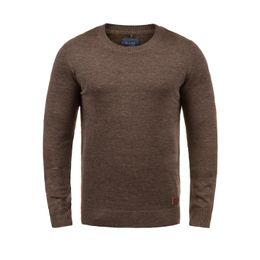 Strickfleece-Pullover Blend "Strickpullover BHLars", Herren, Gr. XL, braun (mocca mix), Obermaterial: 50% Baumwolle CO. 50% Polyester PES., Pullover