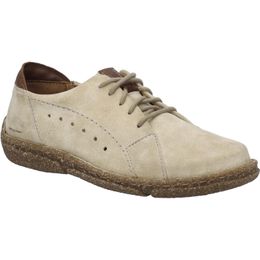 Schn&uuml;rschuh Josef Seibel "Neele 67, sand-kombi", Damen, Gr. 37, beige (sand, kombi), Obermaterial: 100% Rindsleder Leather cow., Schuhe Schn&uuml;rschuh