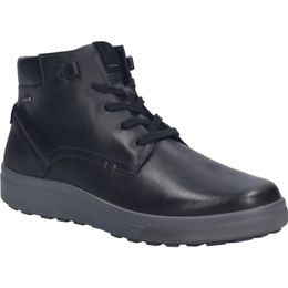 Sneaker Josef Seibel "Maddox 02, schwarz", Herren, Gr. 43, schwarz, Obermaterial: 100% Rindsleder Leather cow., Schuhe Sneaker