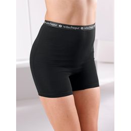 w&auml;schepur Lange Unterhose W&Auml;SCHEPUR, Damen, Gr. 40, 2 Stk., schwarz, 95% Baumwolle, 5% Elasthan, Unterhosen Lange Unterhose