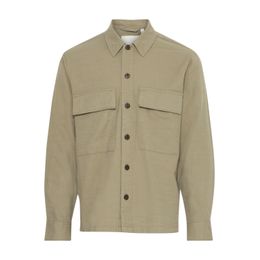 !Solid Langarmhemd SOLID "Langarmhemd SDPaakow", Herren, Gr. XL, N-Gr, gr&uuml;n (vetiver), Obermaterial: 84% Baumwolle CO. 16% Viskose CV., Hemden