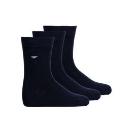 Kurzsocken Tom Tailor "Socken 3er Pack", M&auml;dchen, Gr. 23-26, blau, Obermaterial: 77% Baumwolle CO. 20% Polyamid PA. 3% Elasthan EL., Socken