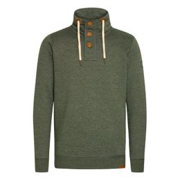 !Solid Stehkragenpullover SOLID "Stehkragenpullover SDTripTroyer", Herren, Gr. M, gr&uuml;n (climb mel), Obermaterial: 50% Baumwolle CO. 50% Polyester PES., Pullover Stehkragenpullover
