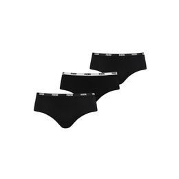 Panty Puma "Panty 3er Pack", Damen, Gr. XS, schwarz, Obermaterial: 95% Baumwolle CO. 5% Elasthan EL., Unterhosen Panty