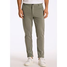 Stoffhose LINDBERGH "LINDBERGH Stoffhose", Herren, Gr. L, mid army mix, Obermaterial: 75% Polyester, 22% Viskose, 3% Elasthan; Futter: 65% Polyester, 35% Baumwolle, slim fit, Hosen Stoffhose