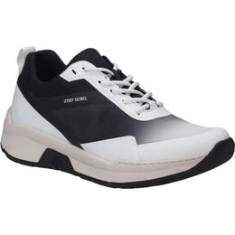 Sneaker Josef Seibel "Mitchell 51, schwarz-weiss", Herren, Gr. 40, schwarz (schwarz, wei&szlig;), Obermaterial: 100% Textilmaterial TEXMAT., Schuhe Sneaker