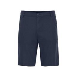 Shorts Blend "Shorts BHShorts", Herren, Gr. M, N-Gr, blau (marineblaus), Obermaterial: 55% Leinen LI. 45% Viskose CV., Hosen Shorts