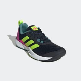 Trainingsschuh adidas Performance "RAPIDMOVE 2", Herren, Gr. 41, schwarz (core schwarz, lucid lemon, shock pink), Textil, Schuhe