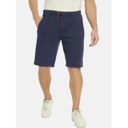 Sweatbermudas Jan Vanderstorm "Sweatbermuda IRING", Herren, Gr. XXL, N-Gr, blau (dunkelblau), Obermaterial: 70% Baumwolle CO. 30% Polyester COOLMAX PES(Coolmax)., Hosen