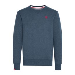 !Solid Longpullover SOLID "Sweatshirt SDBenn", Herren, Gr. XL, blau (ins bl mel), Obermaterial: 50% Baumwolle CO. 50% Polyester PES., Sweatshirts Longpullover