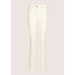 Madeleine Mode Regular-fit-Jeans MADELEINE "Jeans Gerade Five-Pocket-Jeans mit Stretch", Damen, Gr. 42, N-Gr, wei&szlig; (wollwei&szlig;), Obermaterial: 92% Baumwolle CO. 6% Polyester PES. 2% Elasthan EL., Modern, Jeans