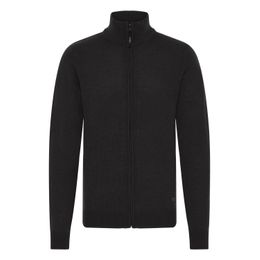 !Solid Strickjacke SOLID "Trainingsjacke SDBABAL", Herren, Gr. L, schwarz (true schwarz), Obermaterial: 100% Polyacryl PAN., Strickjacken Strickjacke