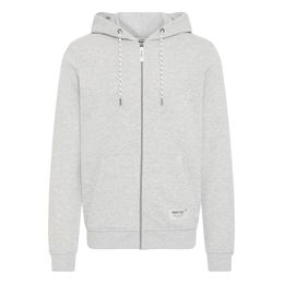 Kapuzensweatjacke INDICODE "Kapuzenfleecejacke IDPlayno", Herren, Gr. XL, grau (lt grau mix), Obermaterial: 60% Baumwolle CO. 40% Polyester PES., Pullover