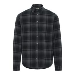 Flanellhemd Casual Friday "Flanellhemd CFSIGVARD", Herren, Gr. XXL, N-Gr, schwarz (schwarz beauty), Obermaterial: 100% Baumwolle CO., Hemden