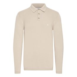 Longsleeve Kronstadt "Strickpullover KSEmil", Herren, Gr. L, grau (feather grau), Obermaterial: 100% Baumwolle CO., Shirts
