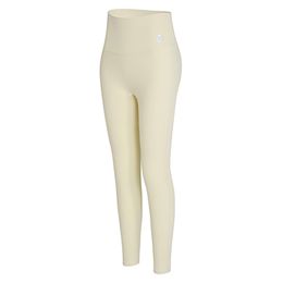 Leggings YEAZ "Leggings SHOW", Damen, Gr. L, US, gelb, Obermaterial: 75% Nylon NY. 25% Elasthan EL., Hosen Leggings