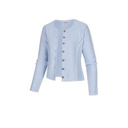 N&uuml;bler Strickjacke N&Uuml;BLER "Strickjacke Amira", Damen, Gr. XS, blau, Obermaterial: 50% Baumwolle CO. 50% Polyacryl PAN., Strickjacken Strickjacke