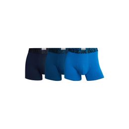 Boxershorts CR7 "Boxershort 3er Pack", Herren, Gr. L, blau, Obermaterial: 95% Baumwolle CO. 5% Elasthan EL., Unterhosen