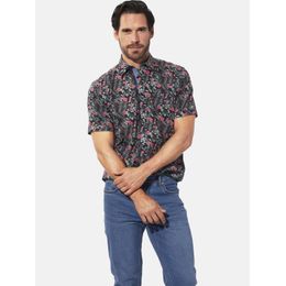 Kurzarmhemd Babista "Kurzarmhemd STILADORA", Herren, Gr. XL, weit, gr&uuml;n (dunkelblau gemustert), Obermaterial: 100% Baumwolle CO., Hemden