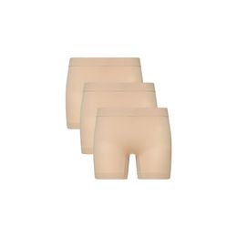 Panty Jockey "Panty Skimmies Short Length Slipshort 3er Pack", Damen, Gr. XL, beige, Obermaterial: 85% Polyamid PA. 12% Elasthan EL. 3% Baumwolle CO., Unterhosen Panty