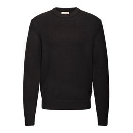 Strickfleece-Pullover Casual Friday "Strickpullover CFANDRO", Herren, Gr. L, schwarz (schwarz beauty), Obermaterial: 50% Polyacryl PAN. 28% Polyester PES. 22% Nylon NY., Pullover