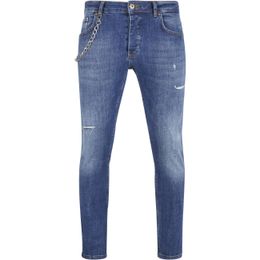 Bequeme Jeans 2Y Premium "2Y Premium Herren 2Y Skinny Fit Jeans", Herren, Gr. 31, Normalgr&ouml;&szlig;en, blau, 97% Baumwolle, 3% Elasthan, unifarben, Jeans