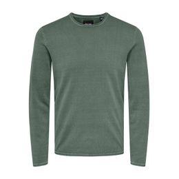 Only & Sons Rundhalspullover ONLY & SONS "ONSGASTON REG 12 WASH CREW KNIT CS OTL", Herren, Gr. M, laurel wreath, Strick, Obermaterial: 100% Baumwolle, unifarben, regular fit normal, Rundhals, Pullover Rundhalspullover