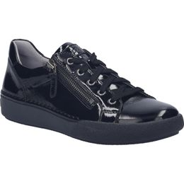 Sneaker Josef Seibel "Claire 13, black-black", Damen, Gr. 37, schwarz (schwarz, schwarz), Obermaterial: 100% Rindsleder Leather cow., Schuhe Sneaker