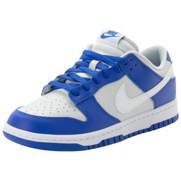 Sneaker Nike Sportswear "Nike Dunk Low", Herren, Gr. 39 (6,5), photon dust, wei&szlig;, racer blau, Schuhe Sneaker