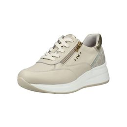 Sneaker Nero Giardini "Nero Giardini Sneaker Leder", Damen, Gr. 40, beige, Leder, Schuhe Sneaker