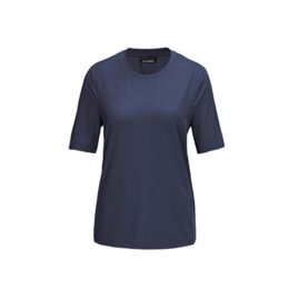 Kurzarmshirt GOLDNER "Sport-Shirt mit Reflektoren", Damen, Gr. 38, blau (marine), Obermaterial: 92% Polyester PES. 8% Elasthan EL., Shirts