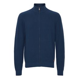 Strickjacke Blend "Strickjacke BHCodford", Herren, Gr. XXL, blau (marineblaus), Obermaterial: 100% Baumwolle CO., Strickjacken Strickjacke